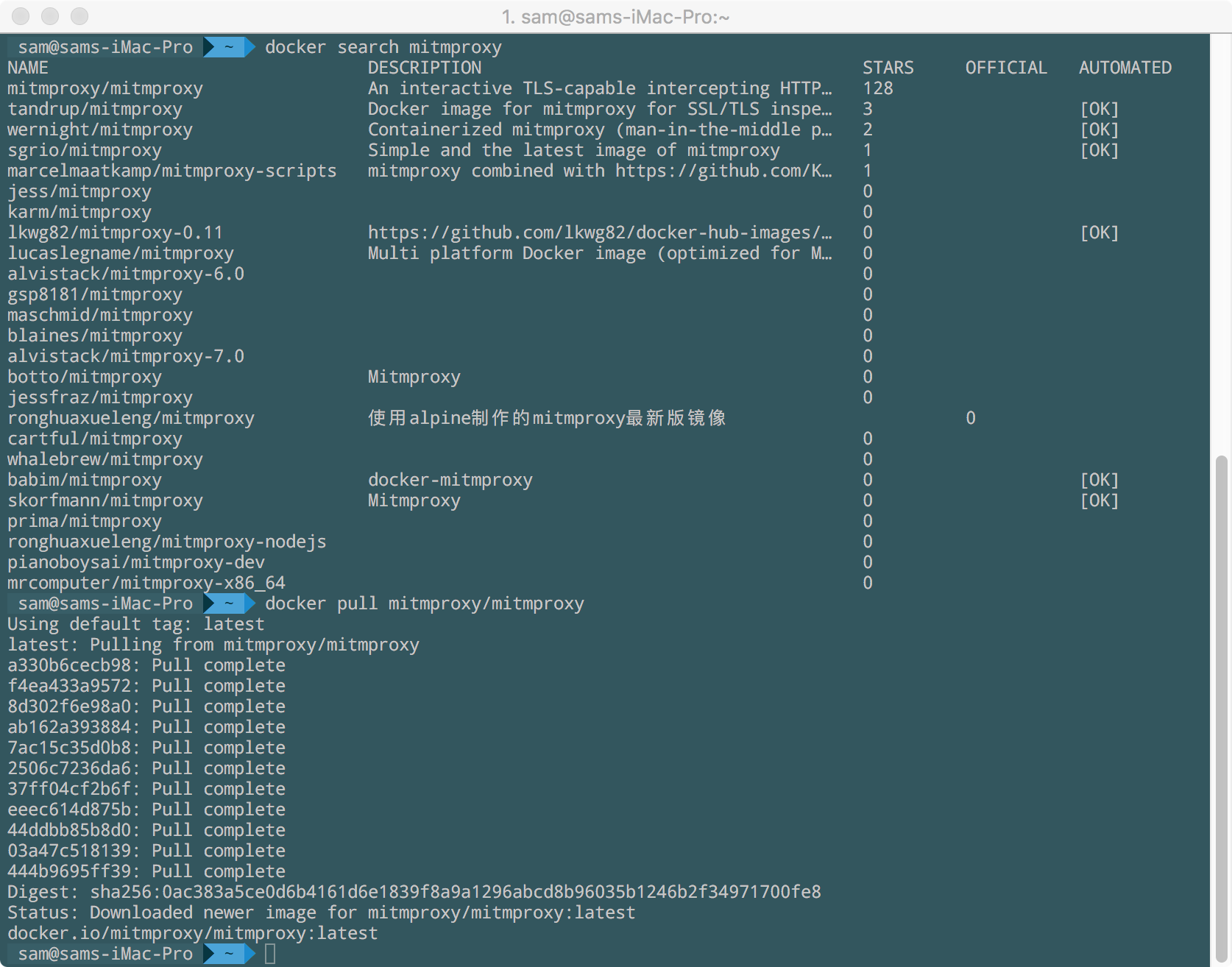 Docker部署接口测试工具mitmproxy及简单试用 三木君